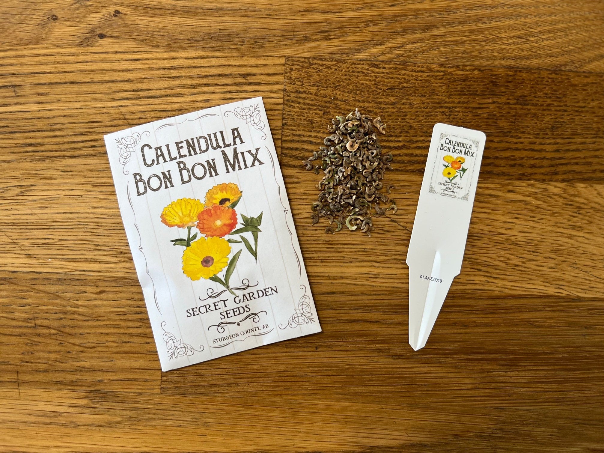Calendula Bon Bon Mix - Secret Garden Seeds | Debs Greenhouse Garden Centre